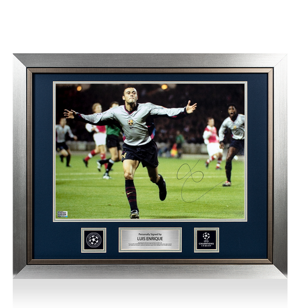 Luis Enrique Official UEFA Champions League Signed and Framed FC Barce - UEFA Club Competitions ...
