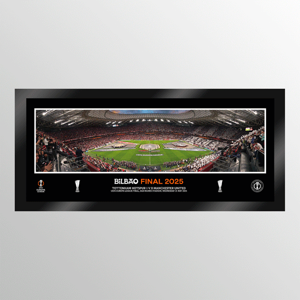 2025 UEFA Europa League Final Bilbao Line Up Tempered Glass Panoramic ...