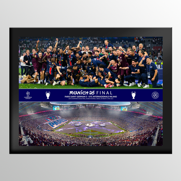 2025 UEFA Champions League Final Munich Tempered Glass Celebration Mon ...