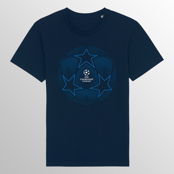 UEFA Champions League - Pattern Starball Navy T-Shirt - UEFA Club ...