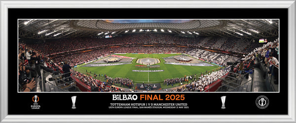 2025 UEFA Europa League Final Bilbao Line up 20" Panoramic Visual ...