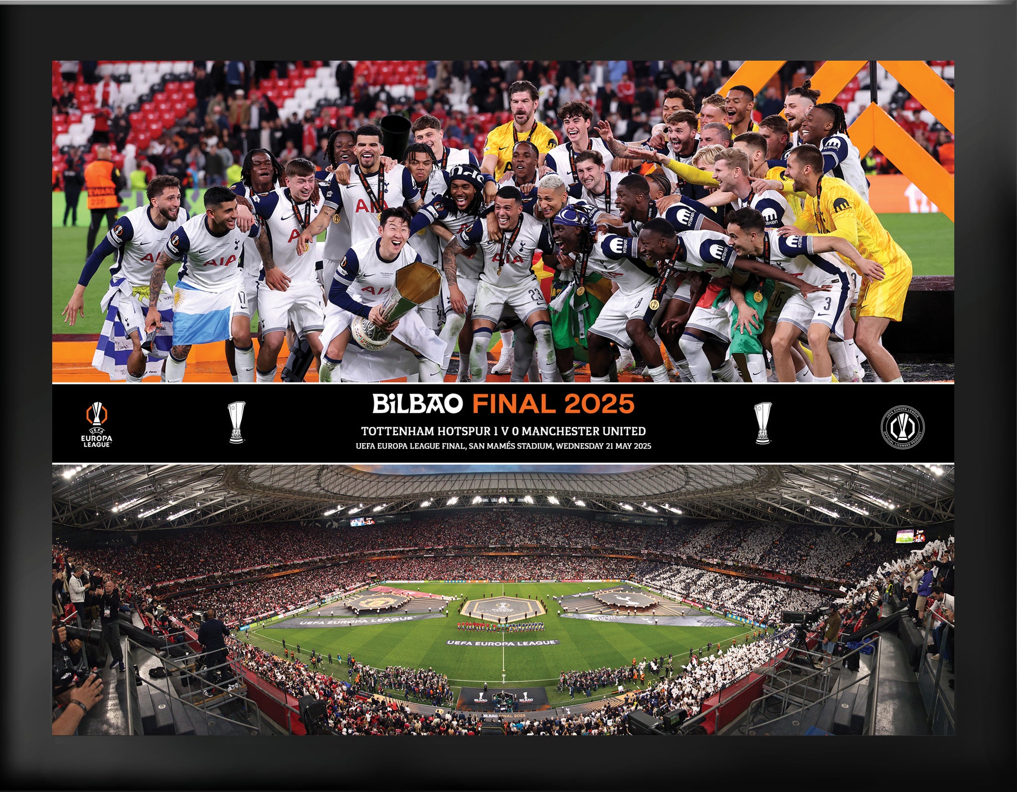 2025 UEFA Europa League Final Bilbao Tempered Glass Celebration Montag - UEFA Club Competitions ...