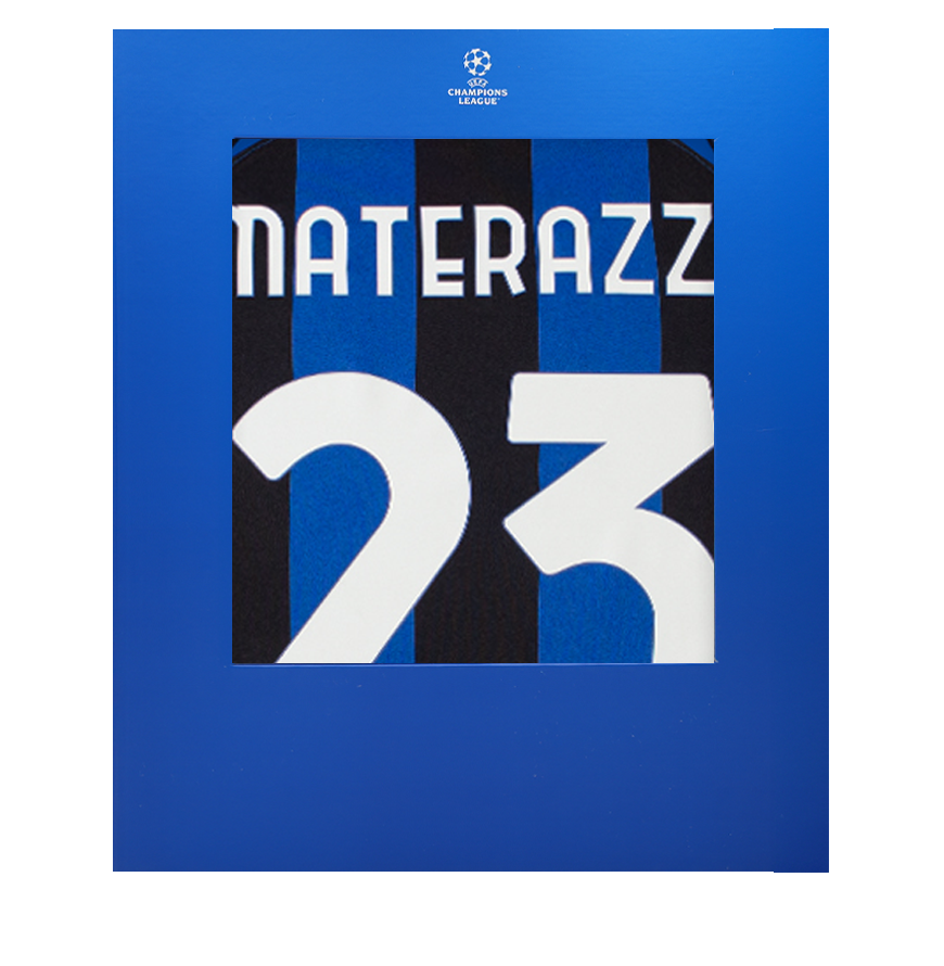 Marco Materazzi Official UEFA Champions League Back Signed Modern Inte ...