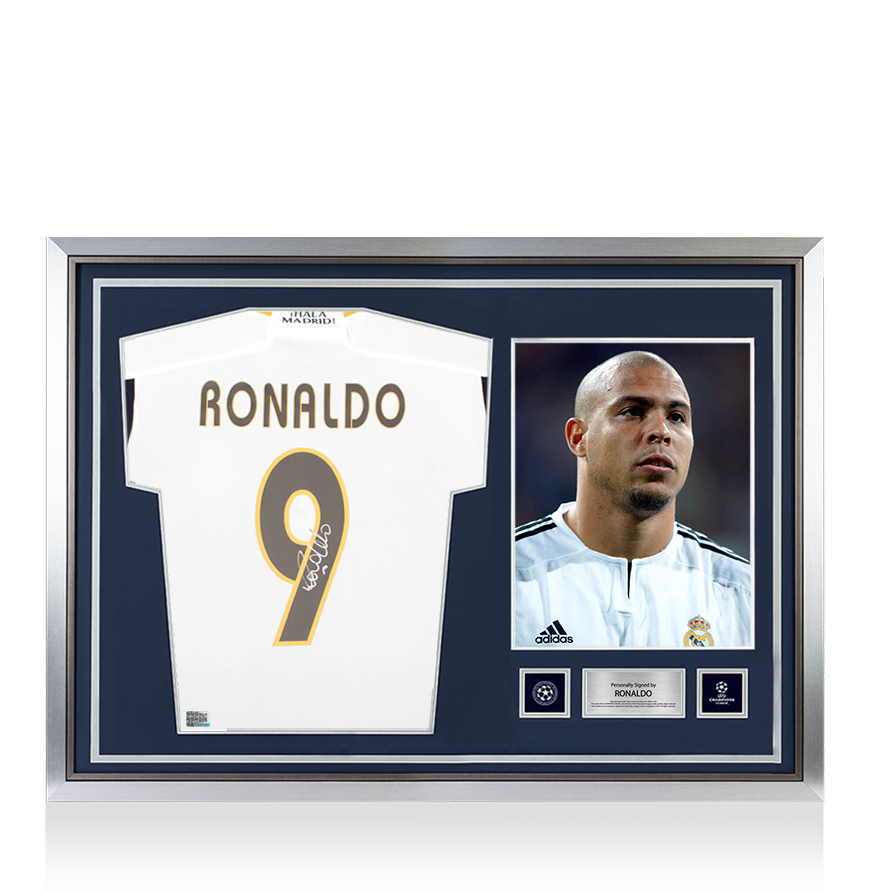 Ronaldo Official UEFA Champions League Back Signed and Hero Framed Mod ...