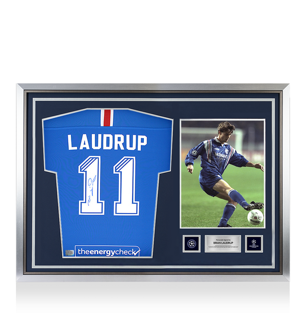 Brian Laudrup Official UEFA Champions League Back Signed and Hero Fram ...