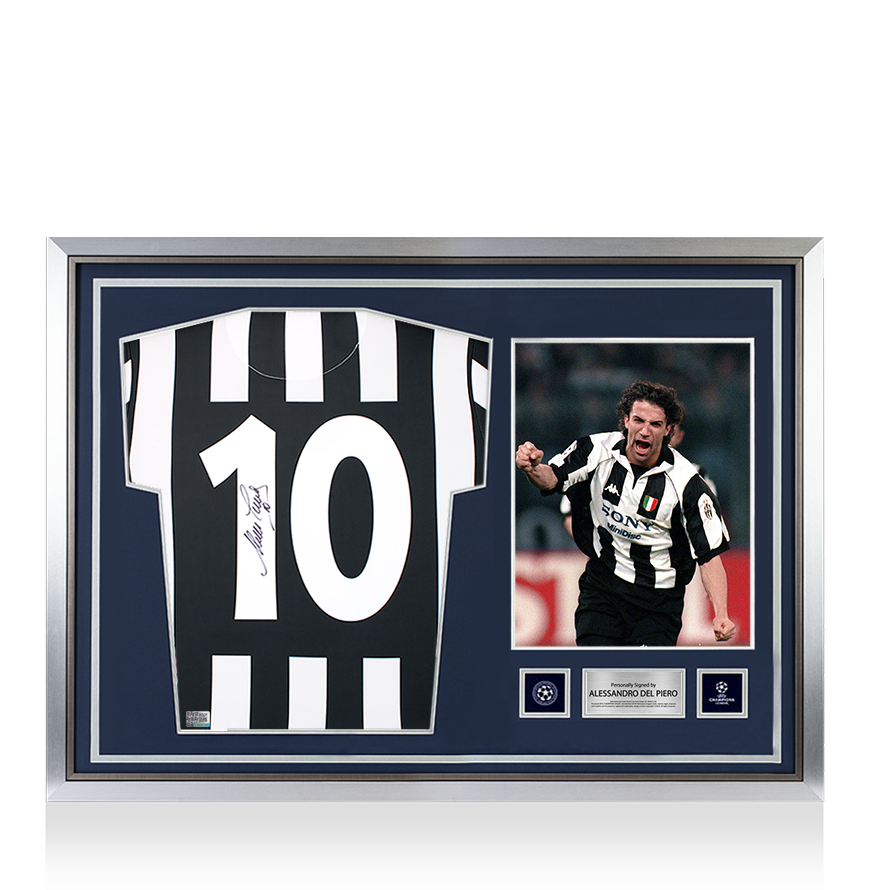 Alessandro Del Piero Official UEFA Champions League Back Signed and He ...