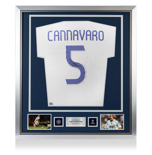 Fabio Cannavaro Official UEFA Champions League Back Signed and Framed ...