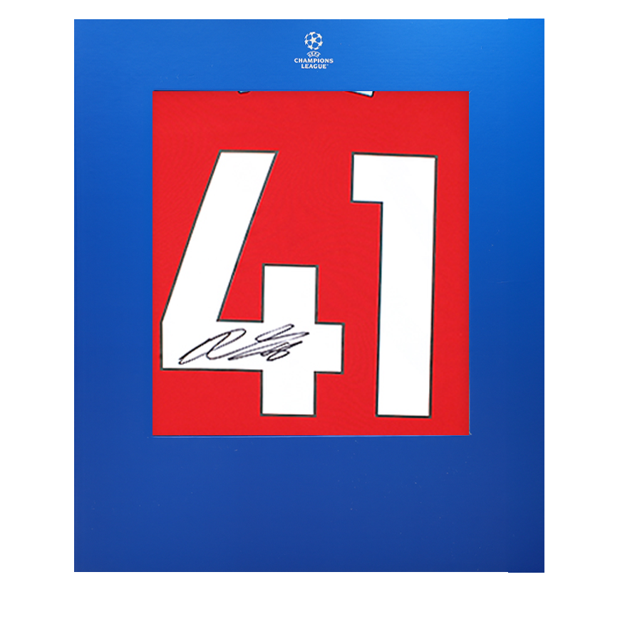 Declan Rice Official UEFA Champions League Back Signed Arsenal 2024-25 ...