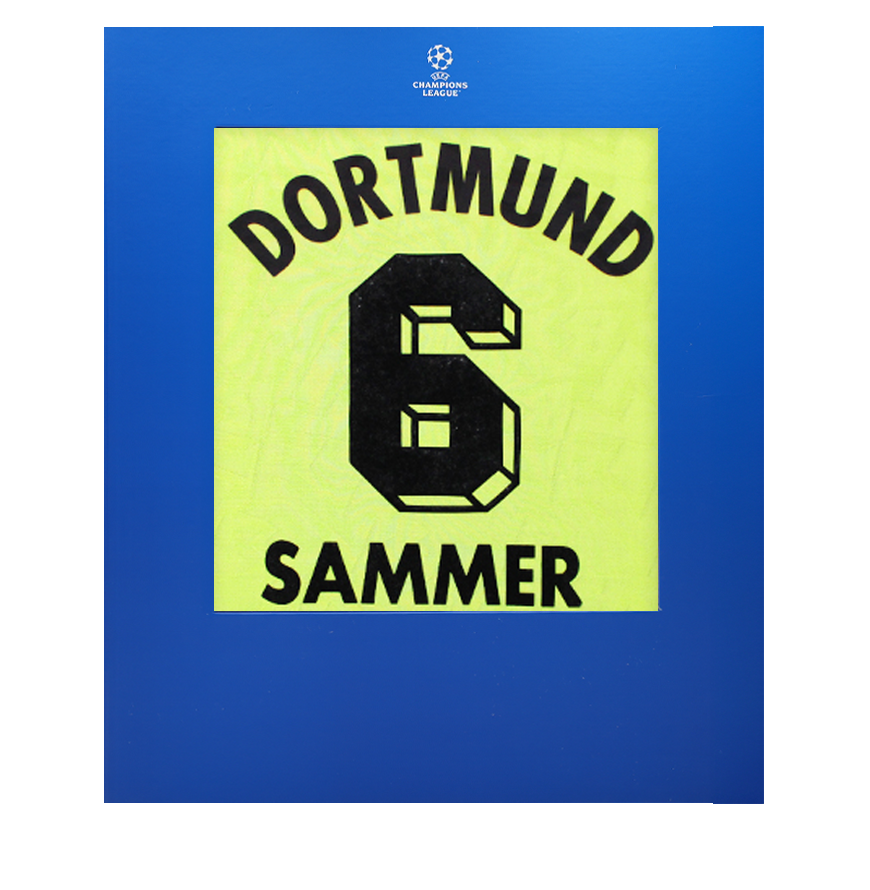 Matthias Sammer Official UEFA Champions League Back Signed Borussia Do ...