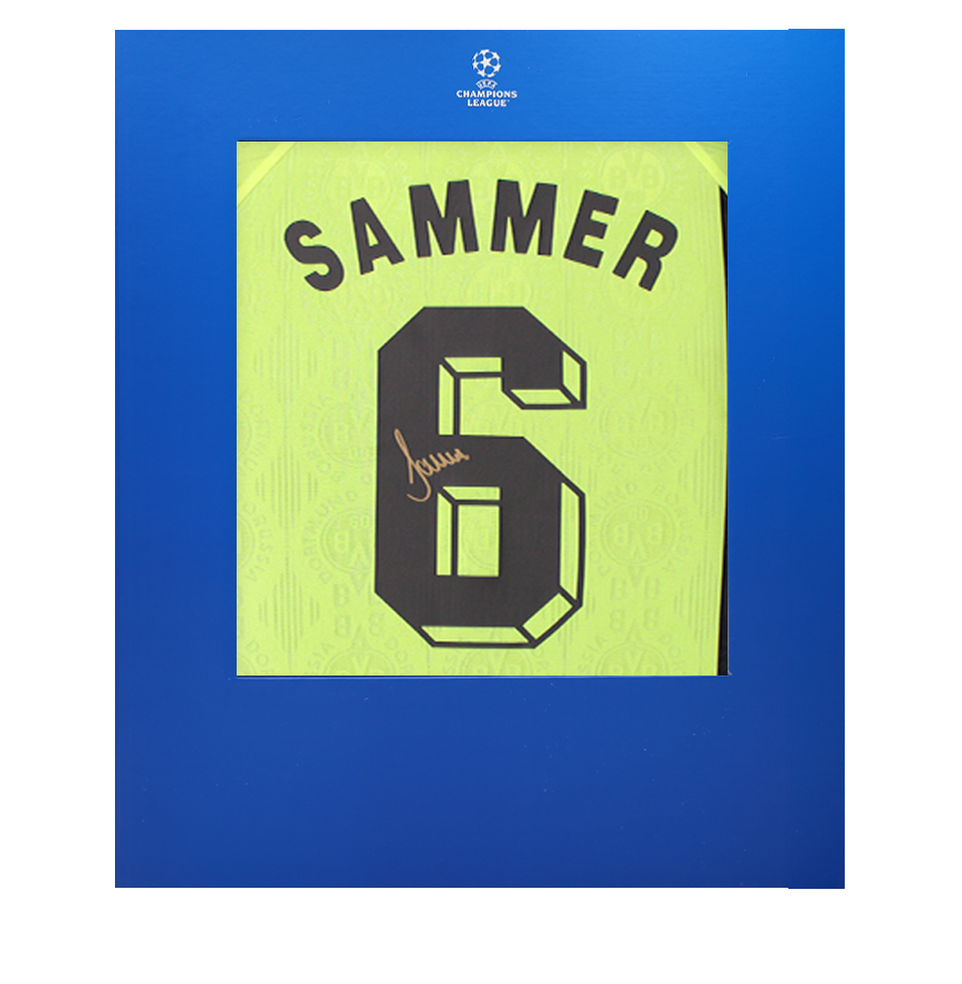 Matthias Sammer Official UEFA Champions League Back Signed Borussia Do ...