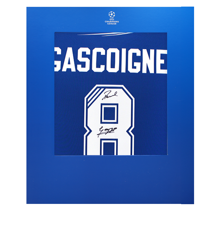 Paul Gascoigne Official UEFA Champions League Back Signed Rangers 2023 ...