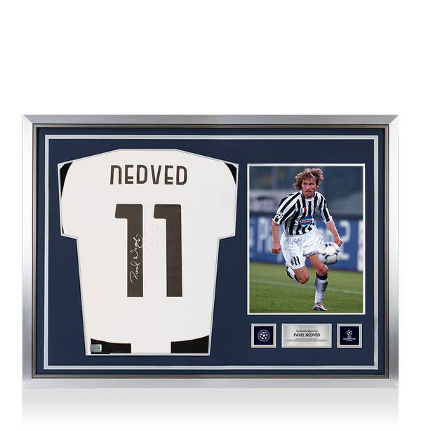 Pavel Nedved Official UEFA Champions League Back Signed and Hero Frame ...
