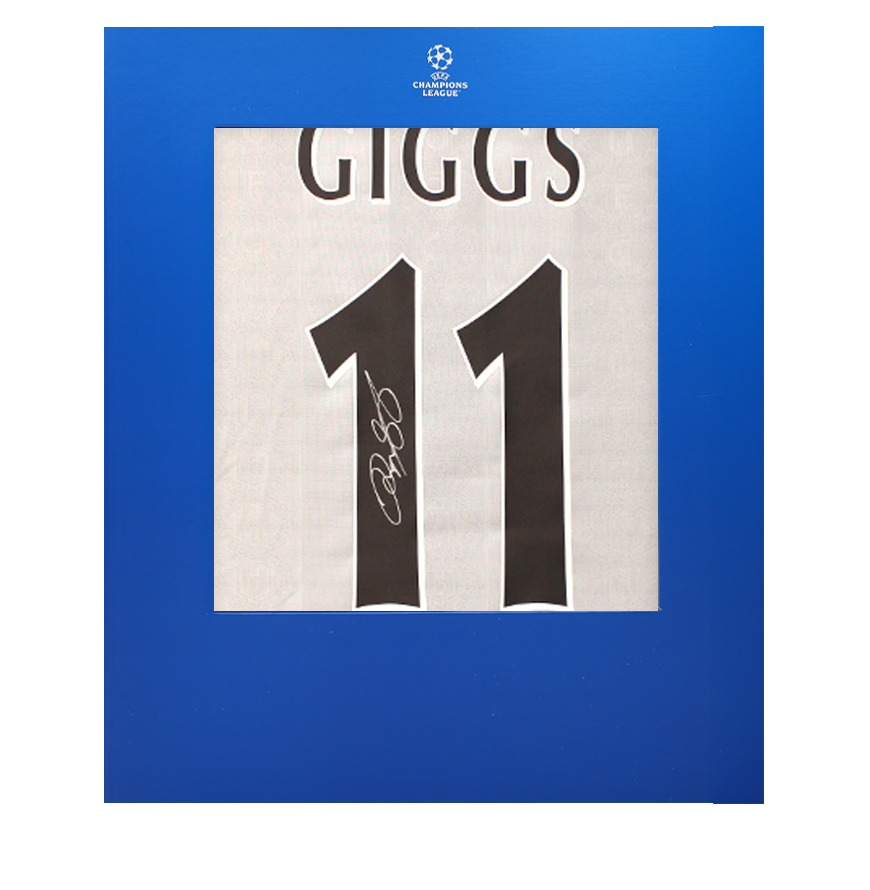 Ryan Giggs Official UEFA Champions League Back Signed Manchester Unite ...