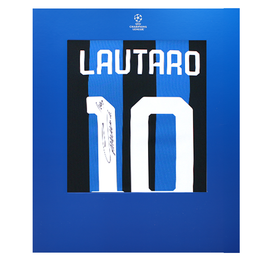 Lautaro Martinez Official UEFA Champions League Back Signed Inter Mila ...