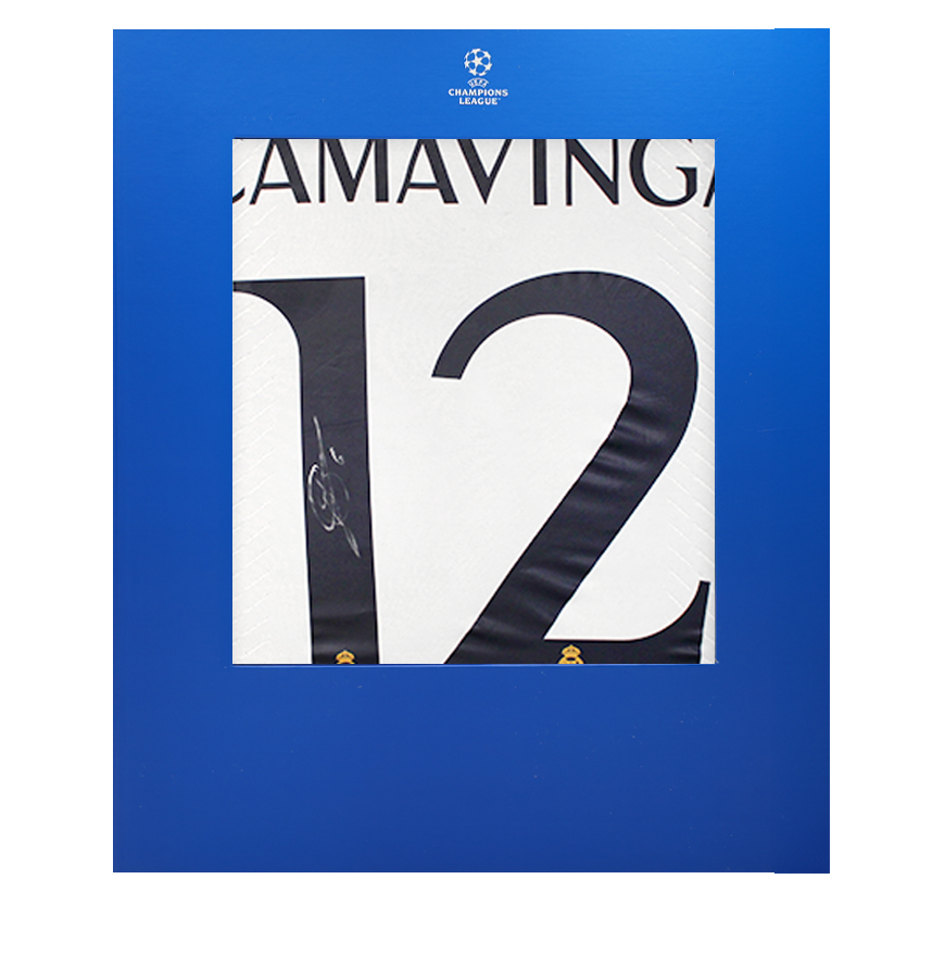 Eduardo Camavinga Official UEFA Champions League Back Signed Real Madr ...