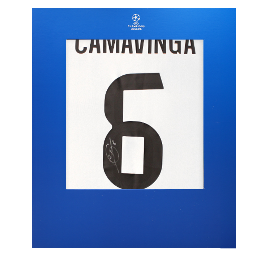 Eduardo Camavinga Official UEFA Champions League Back Signed Real Madr ...