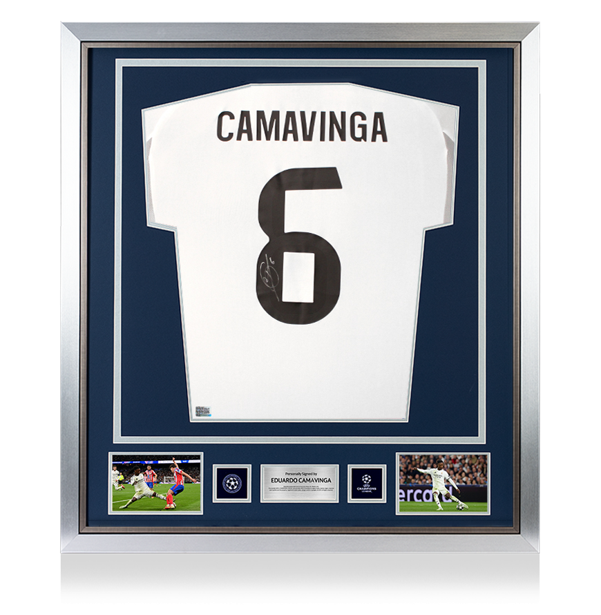 Eduardo Camavinga Official UEFA Champions League Back Signed and Frame ...