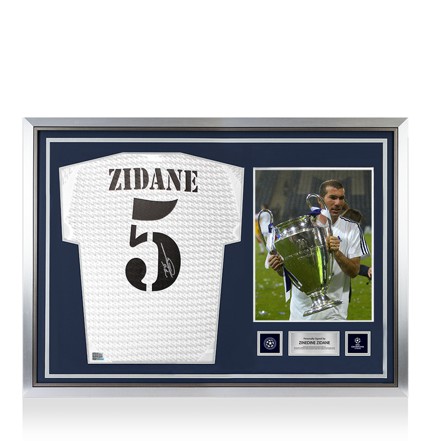 Zinedine Zidane Official UEFA Champions League Back Signed and Hero Fr ...