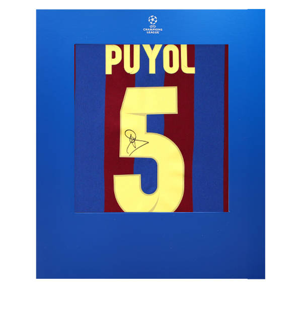 Carles Puyol Official UEFA Champions League Back Signed FC Barcelona R ...