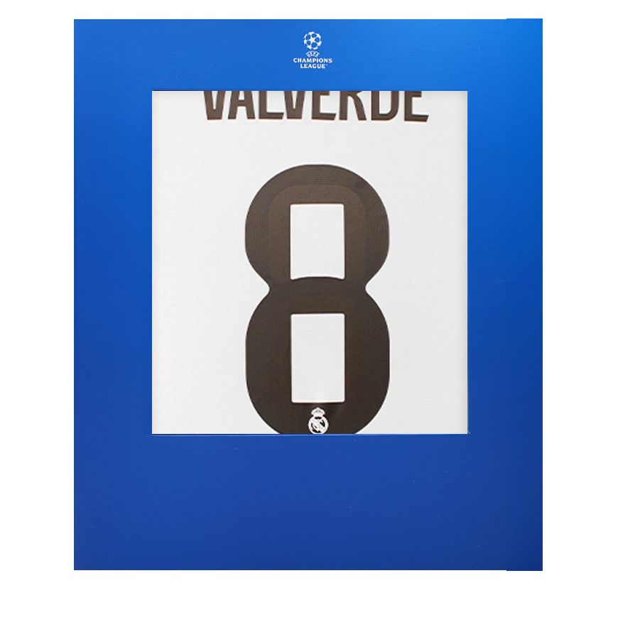 Federico Valverde Official UEFA Champions League Back Signed Real Madr ...