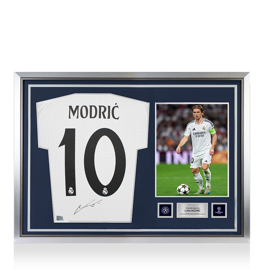 Luka Modric Official UEFA Champions League Back Signed and Hero Framed ...