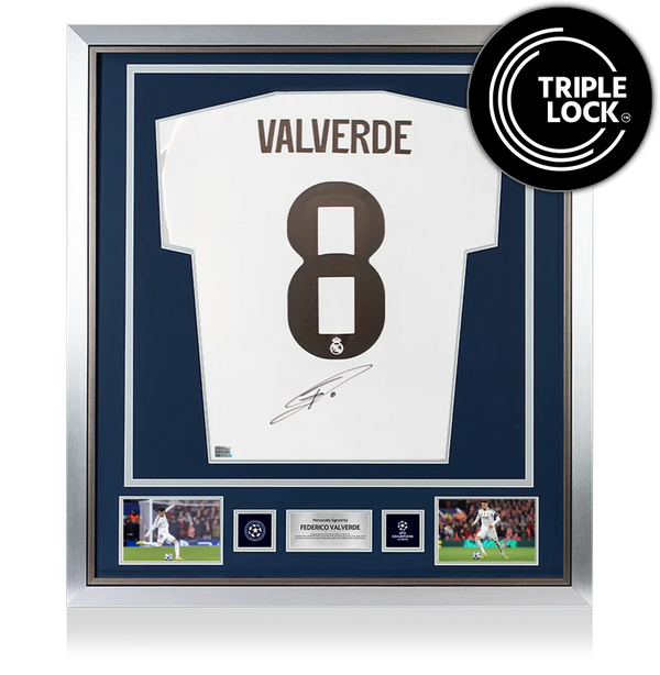 Federico Valverde Official UEFA Champions League Back Signed and Frame ...