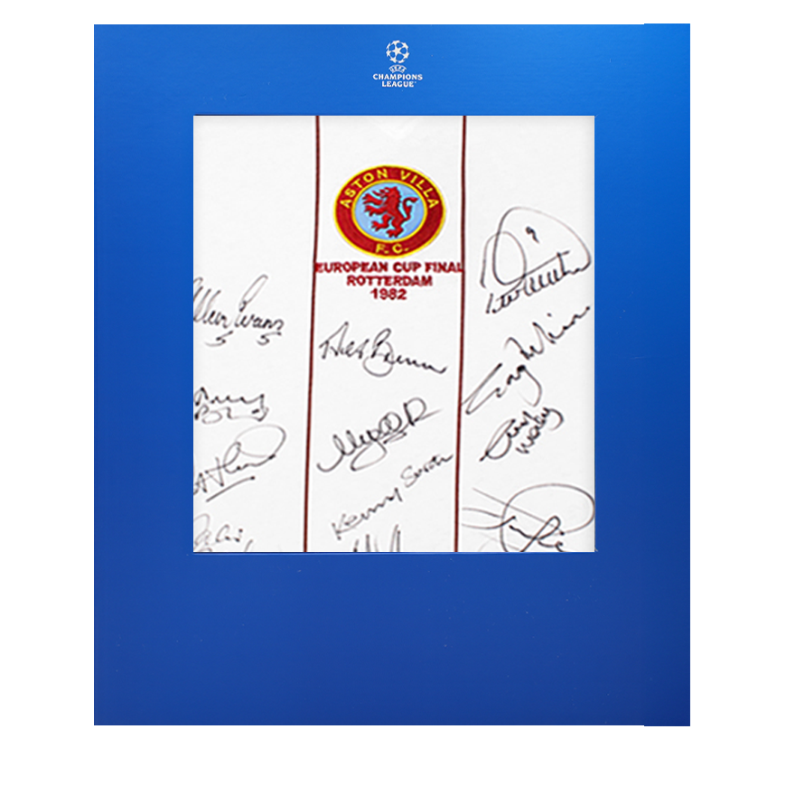 Multi-Signed Official UEFA Champions League Aston Villa 1982 European ...